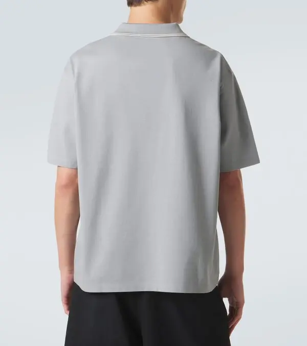FRAME Cotton Pique Polo Shirt