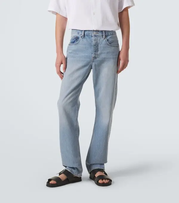 FRAME Mid-rise Straight Leg Jeans