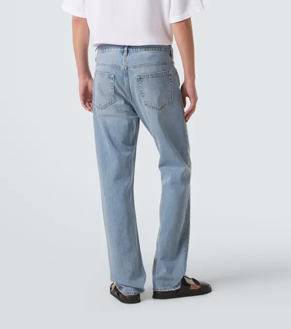 FRAME Mid-rise Straight Leg Jeans