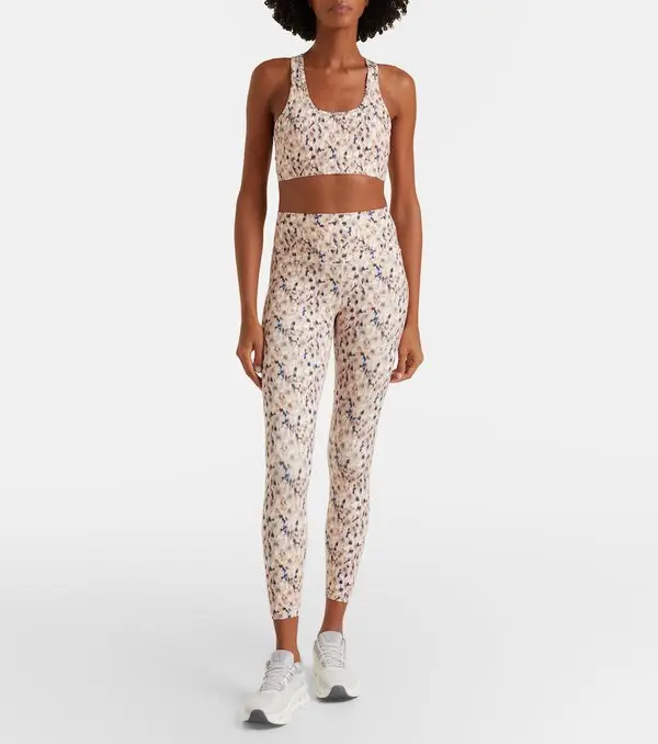Varley Freesoft Floral Leggings - Beige