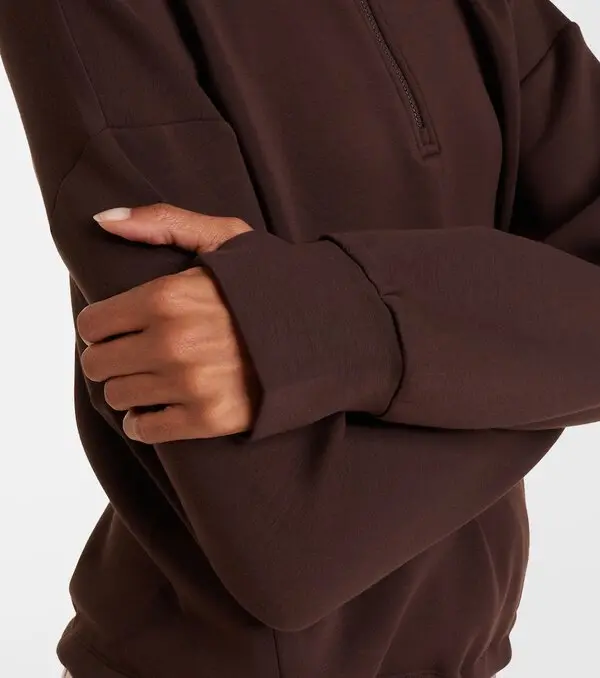 Varley Sian Half-zip Sweatshirt - Brown