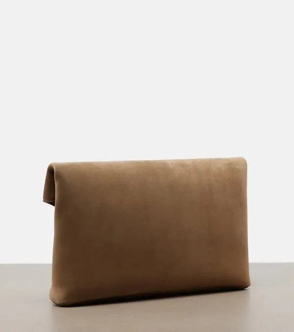 Saint Laurent Cassandre Suede Pouch