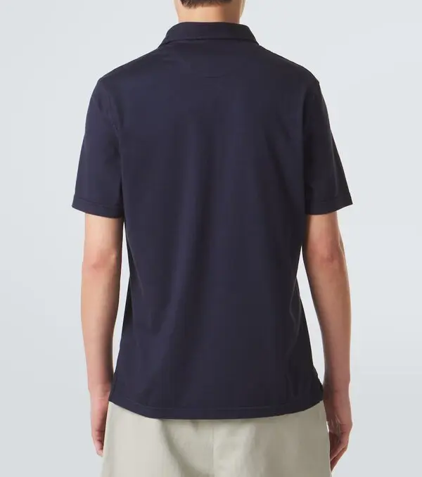 Fedeli Cotton Jersey Polo Shirt
