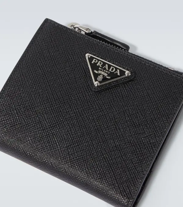 Prada Small Saffiano Leather Wallet - Black