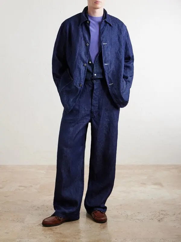 ORSLOW Linen Denim Jacket