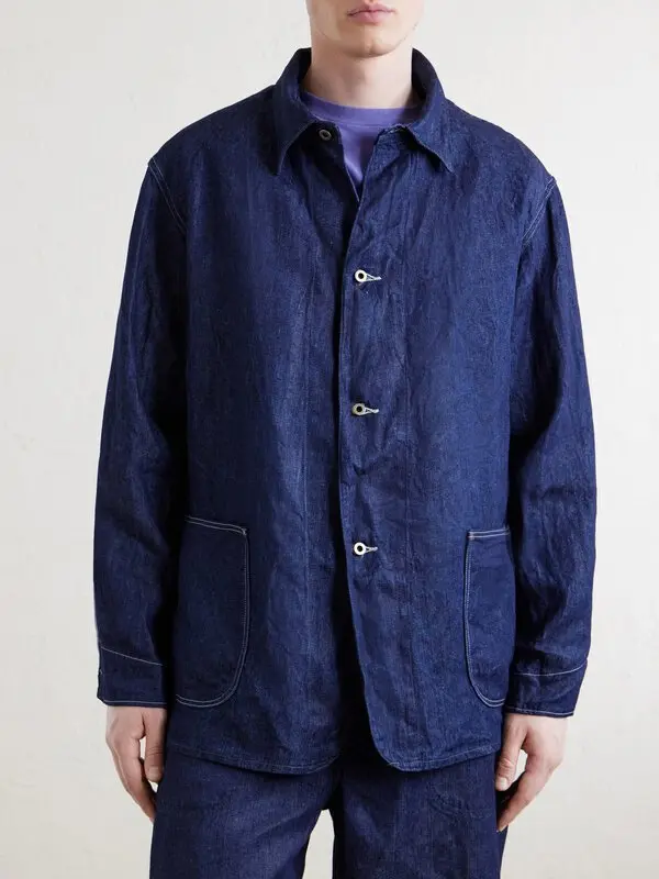 ORSLOW Linen Denim Jacket