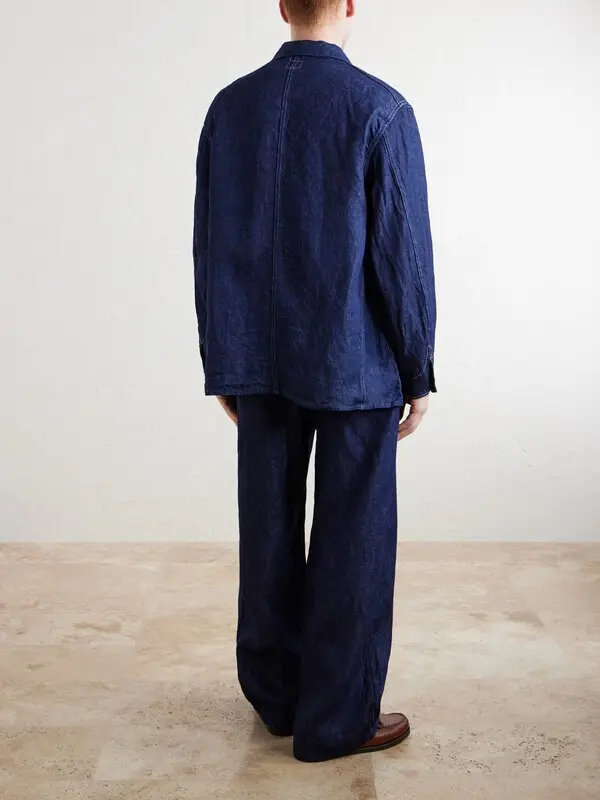 ORSLOW Linen Denim Jacket