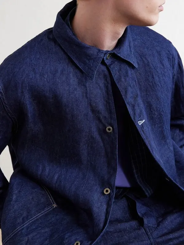 ORSLOW Linen Denim Jacket