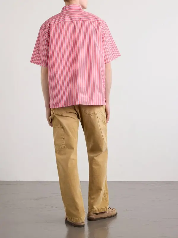 Aimé Leon Dore Striped Cotton-poplin Shirt