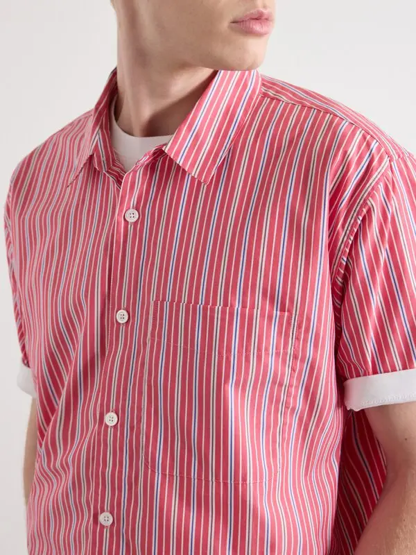 Aimé Leon Dore Striped Cotton-poplin Shirt