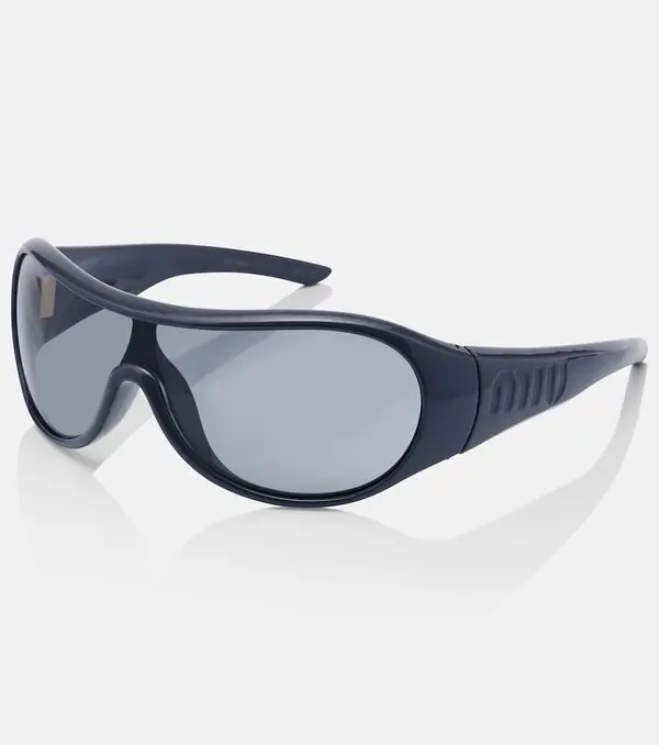 Miu Miu Logo Shield Sunglasses