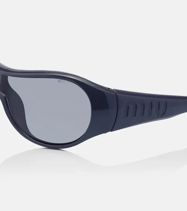Miu Miu Logo Shield Sunglasses