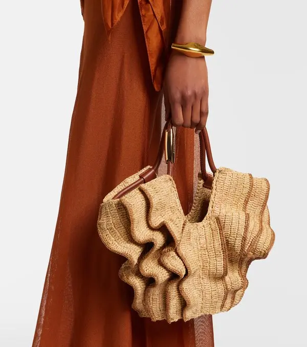 Zimmermann Small Raffia Top-handle Bag