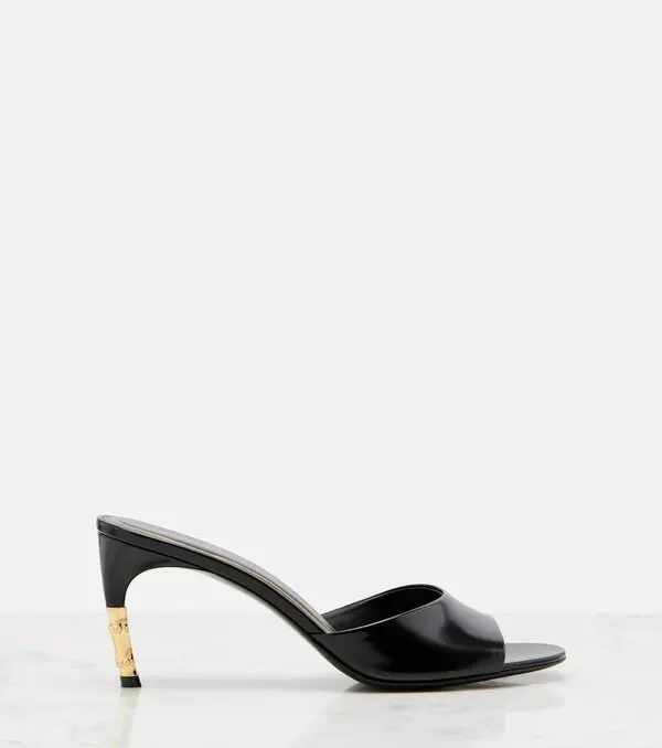 Gucci Bamboo Heel Mules - Black