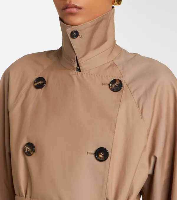 Max Mara Alessio Cotton-blend Gabardine Trench Coat