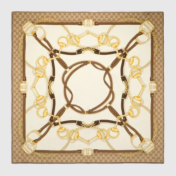 Gucci Printed Silk Crêpe Carr
