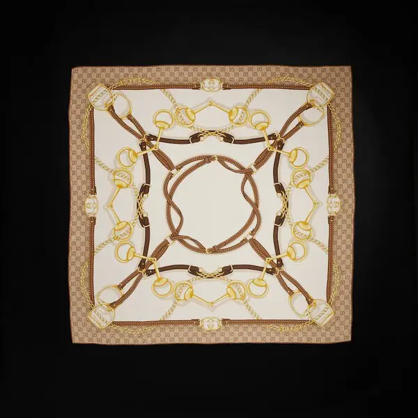 Gucci Printed Silk Crêpe Carr