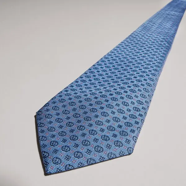 Gucci Interlocking G Silk Jacquard Tie