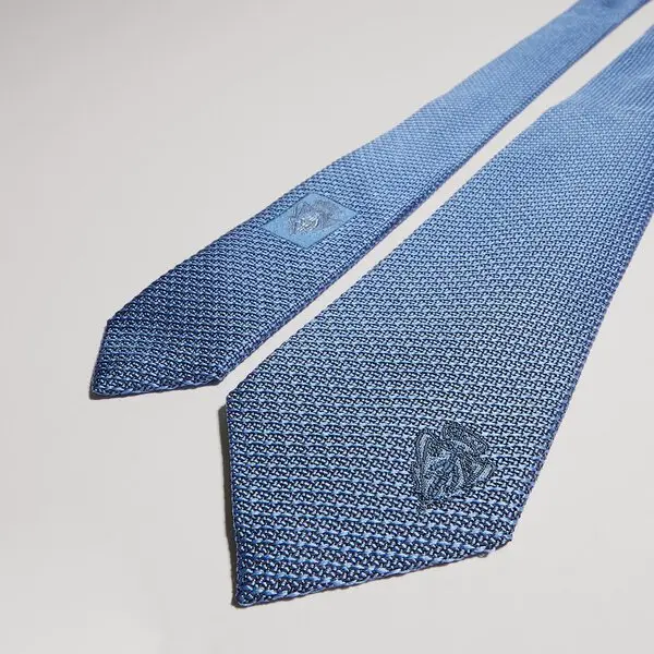 Gucci Silk Tie With Embroidery