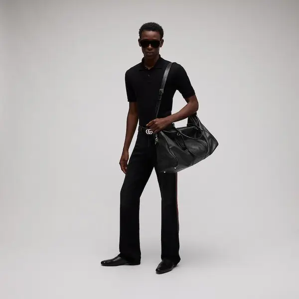 Gucci Gg Fabric Duffle Bag - Black