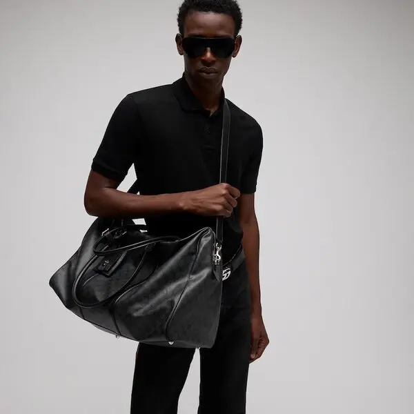 Gucci Gg Fabric Duffle Bag - Black