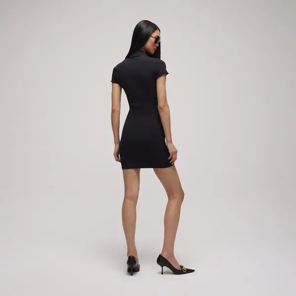 Gucci Stretch Silk Polo Dress