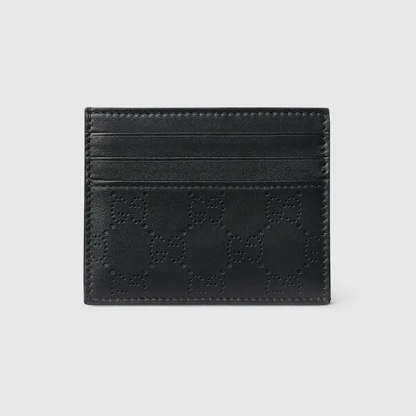 Gucci Aria Card Case Leather - Black
