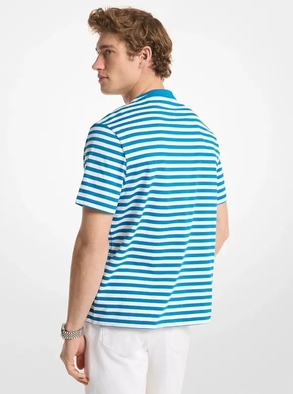 Michael Kors Saint Tropez Striped Cotton Jersey T-shirt