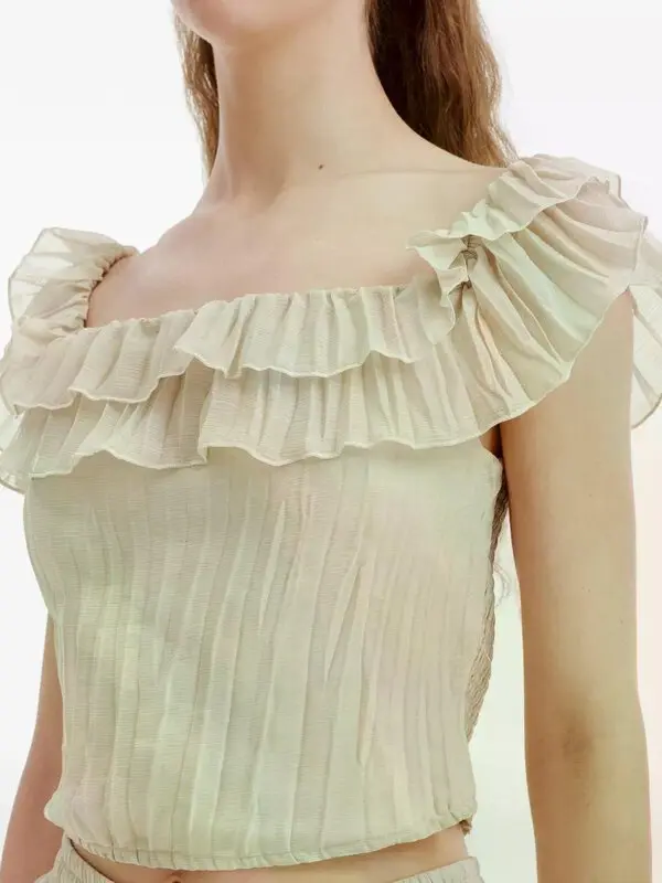 B+AB Ruffled Pleated Jumpsuit