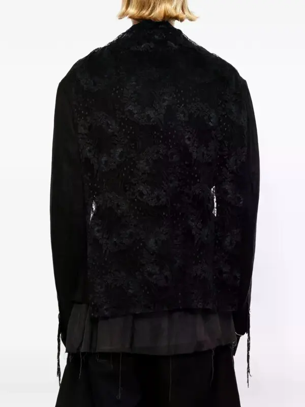 MIDORIKAWA Belted Raw-edge Jacket