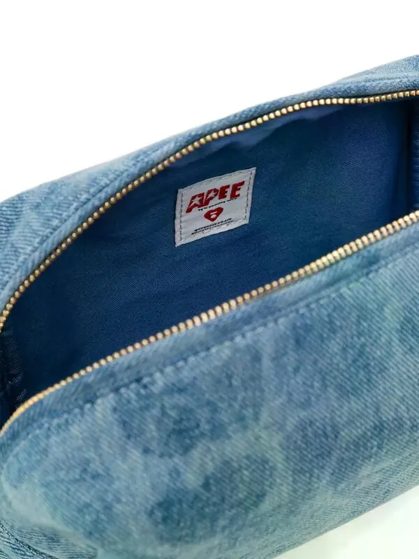 AAPE BY *A BATHING APE Denim Chain Makeup Bag