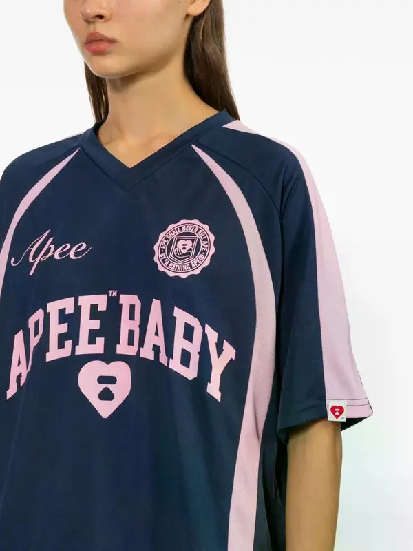AAPE BY *A BATHING APE Apee™ A Bathing Ape® Logo-print Panelled T-shirt