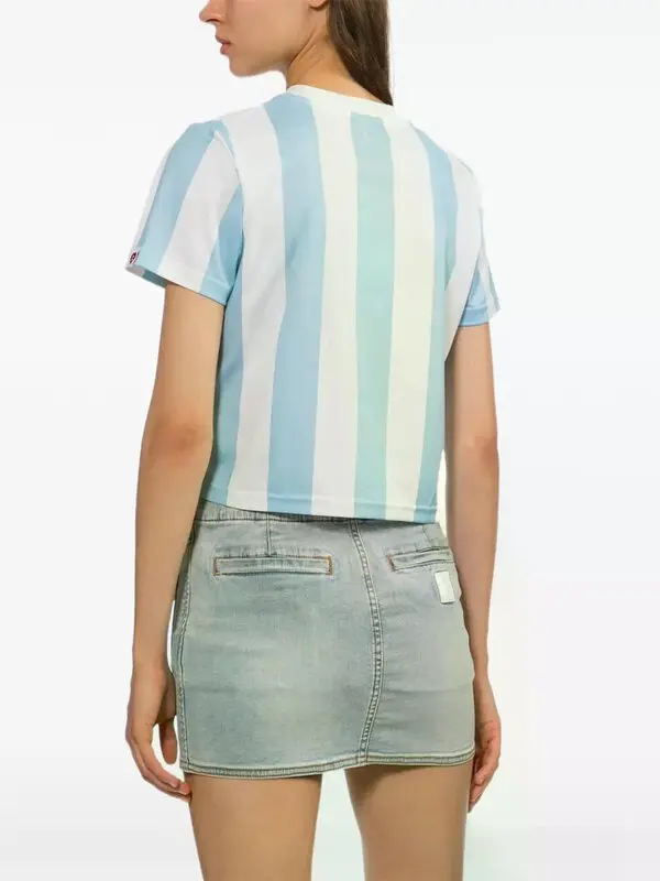 AAPE BY *A BATHING APE Apee™ A Bathing Ape® Vertical-stripe Logo-print T-shirt