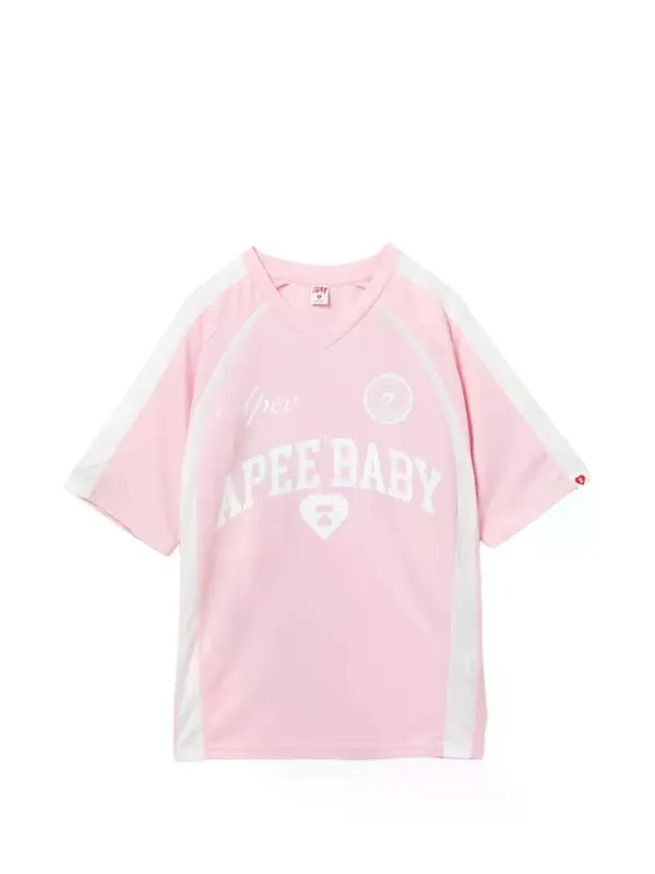 AAPE BY *A BATHING APE Apee™ A Bathing Ape® Logo-print V-neck T-shirt