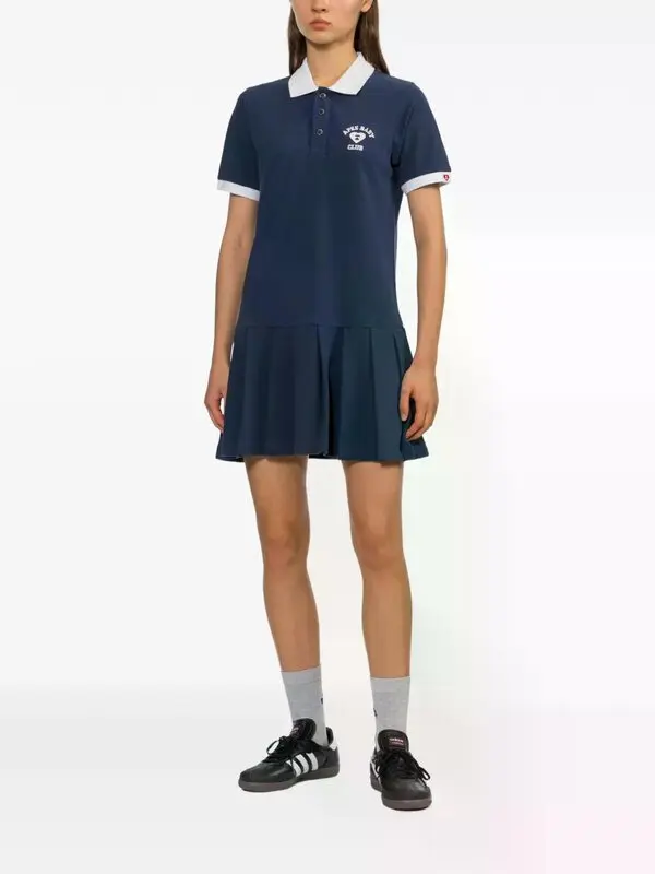 AAPE BY *A BATHING APE Pleated Skirt Polo Dress