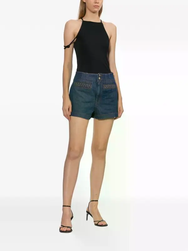 Zimmermann Braided-trim Denim Shorts