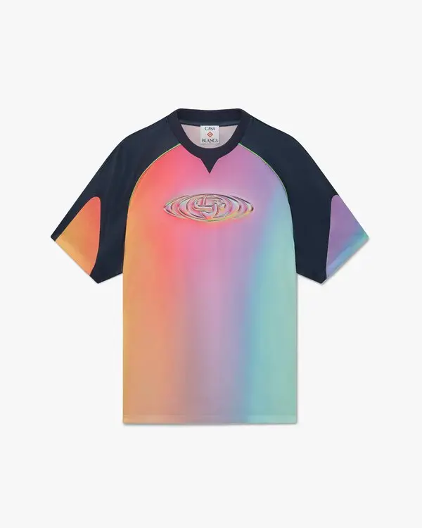 Casablanca Glass Gradient Short Sleeve Football Shirt
