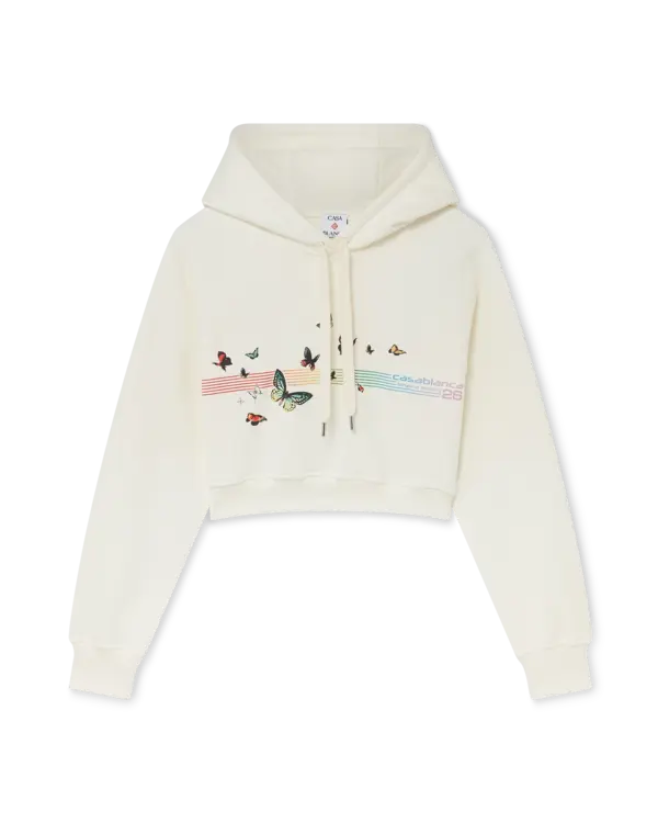 Casablanca Off-white Butterfly Hooded Sweatshirt