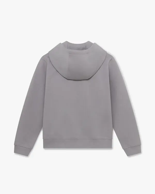 Casablanca Grey Zip-up Hooded Sweatshirt