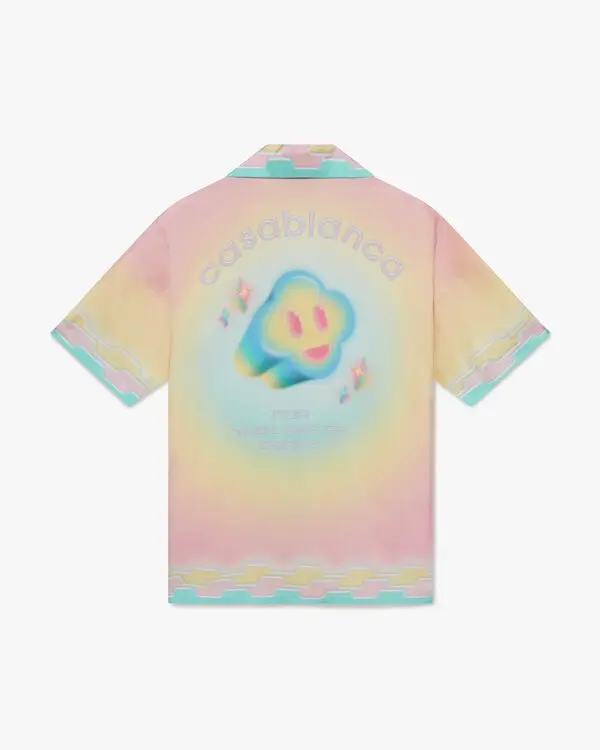 Casablanca For The Love Of Dance Silk Short Sleeve Shirt - Multicolor