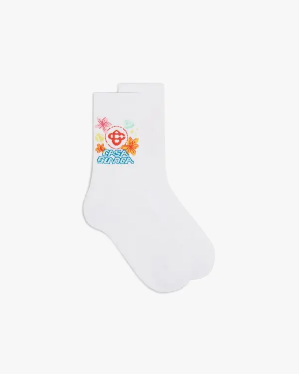 Casablanca Collage Graphic Socks - Multicolor