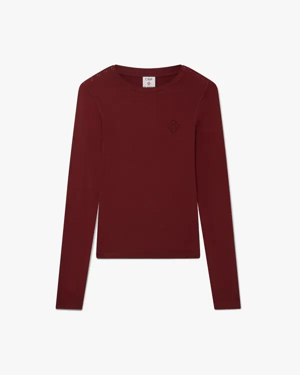 Casablanca Long Sleeve Monogram T-shirt
