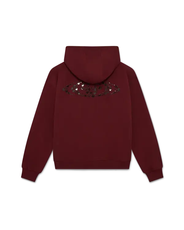 Casablanca Pebble Warped Logo Zip-up Hoodie