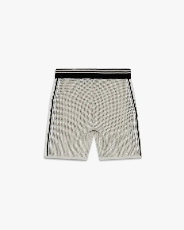 Casablanca Metallic Mesh Stripe Shorts