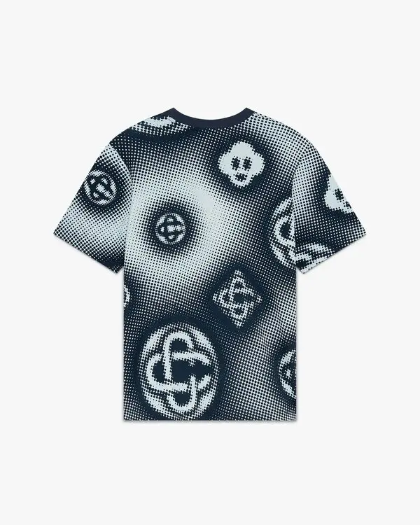 Casablanca Halftone Monogram Short Sleeve T-shirt