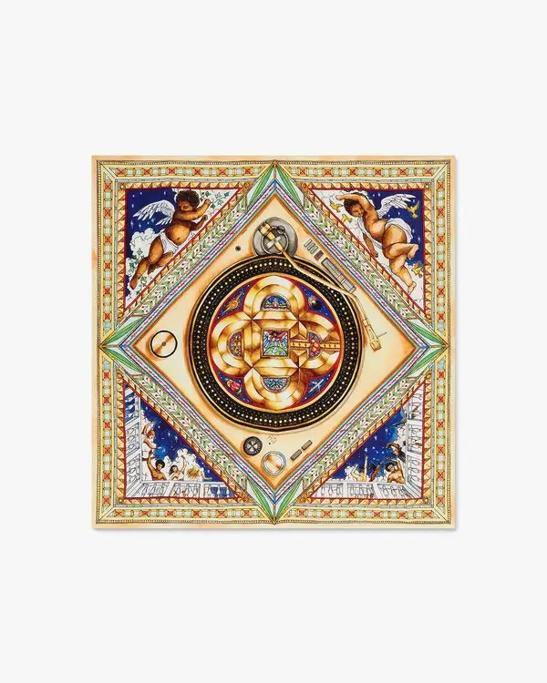 Casablanca Plafond Orne De Musique Large Silk Scarf By - Multicolor
