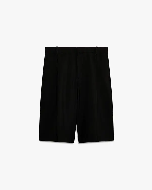 Casablanca Pleated Baggy Shorts - Black