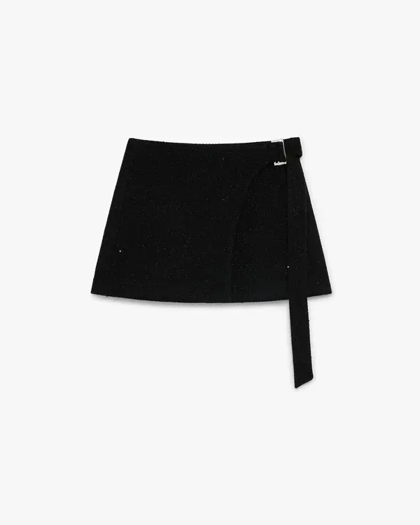 Casablanca Sequin Tweed Mini Skirt