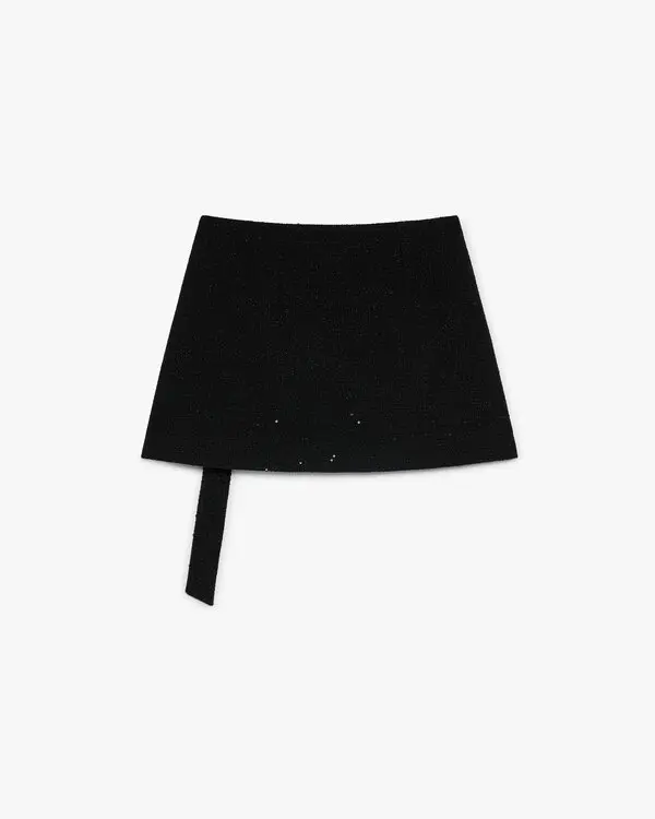 Casablanca Sequin Tweed Mini Skirt