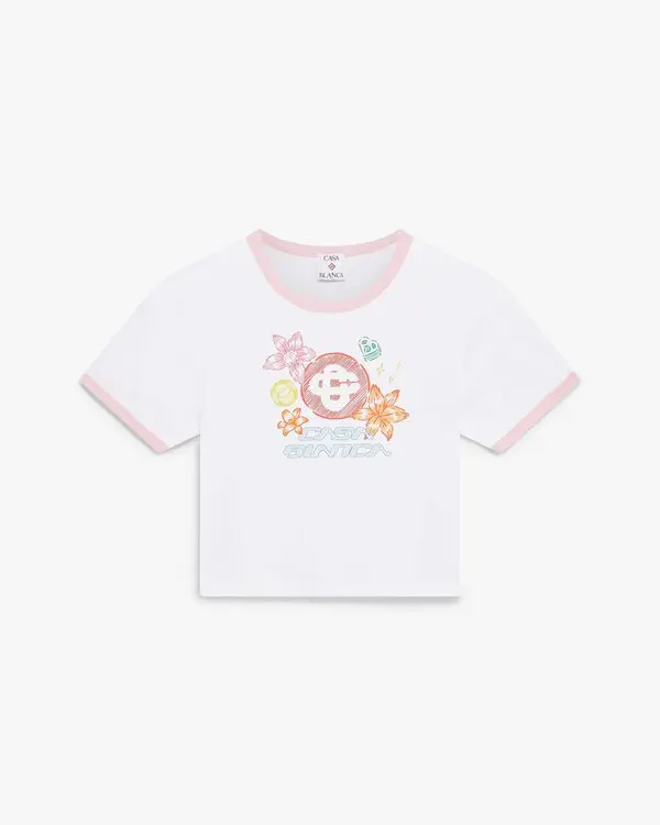 Casablanca Graphic Collage Ringer T-shirt - Multicolor